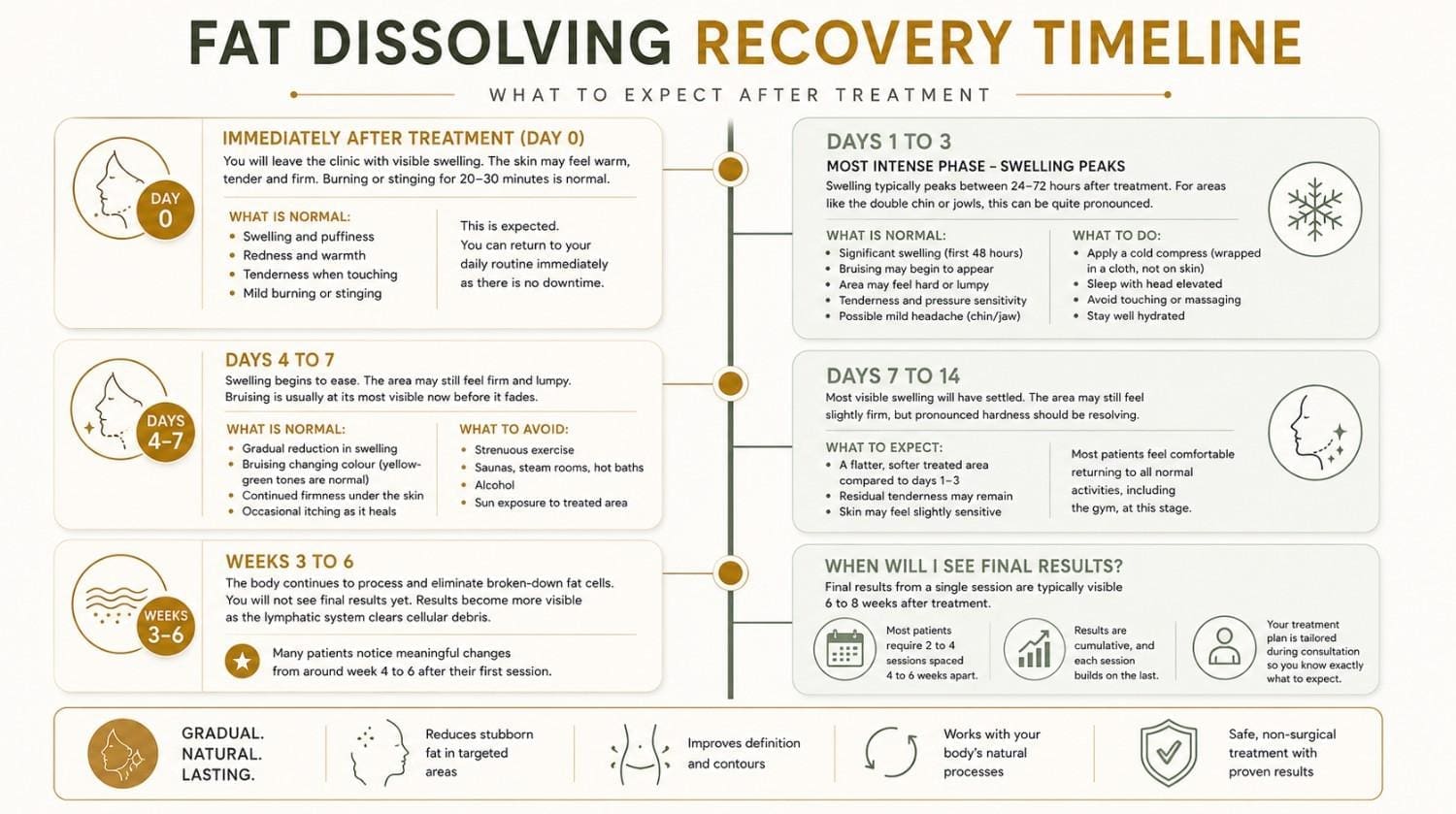 Fat Dissolving Recovery and Aftercare | Day-by-Day Timeline | Dr Hass ...